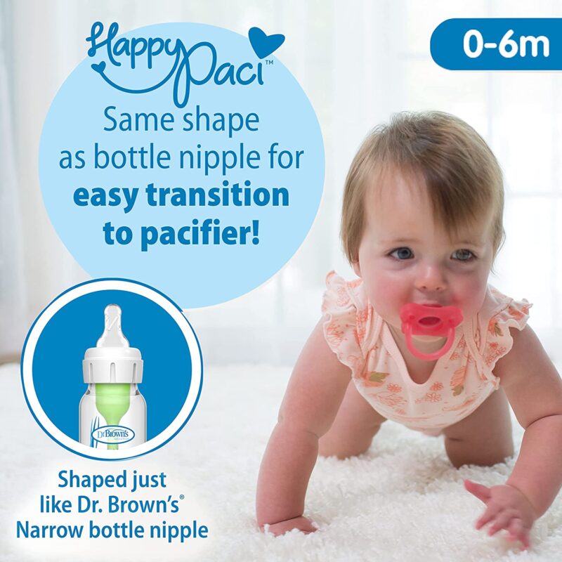 Dr Brown’s Happy Paci Silicone Soothers 0+ to 6M – Mama Universe